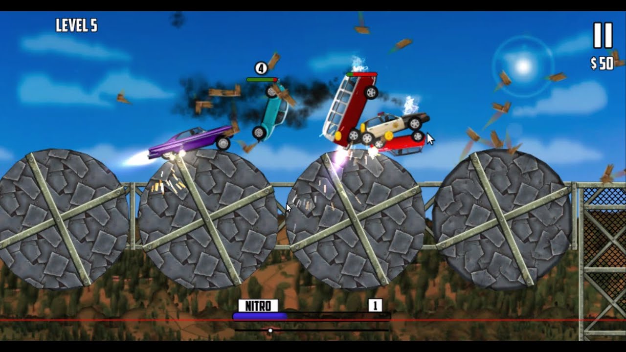 Thriller and HOT Stunts Car Race Death Chase level 5. - YouTube