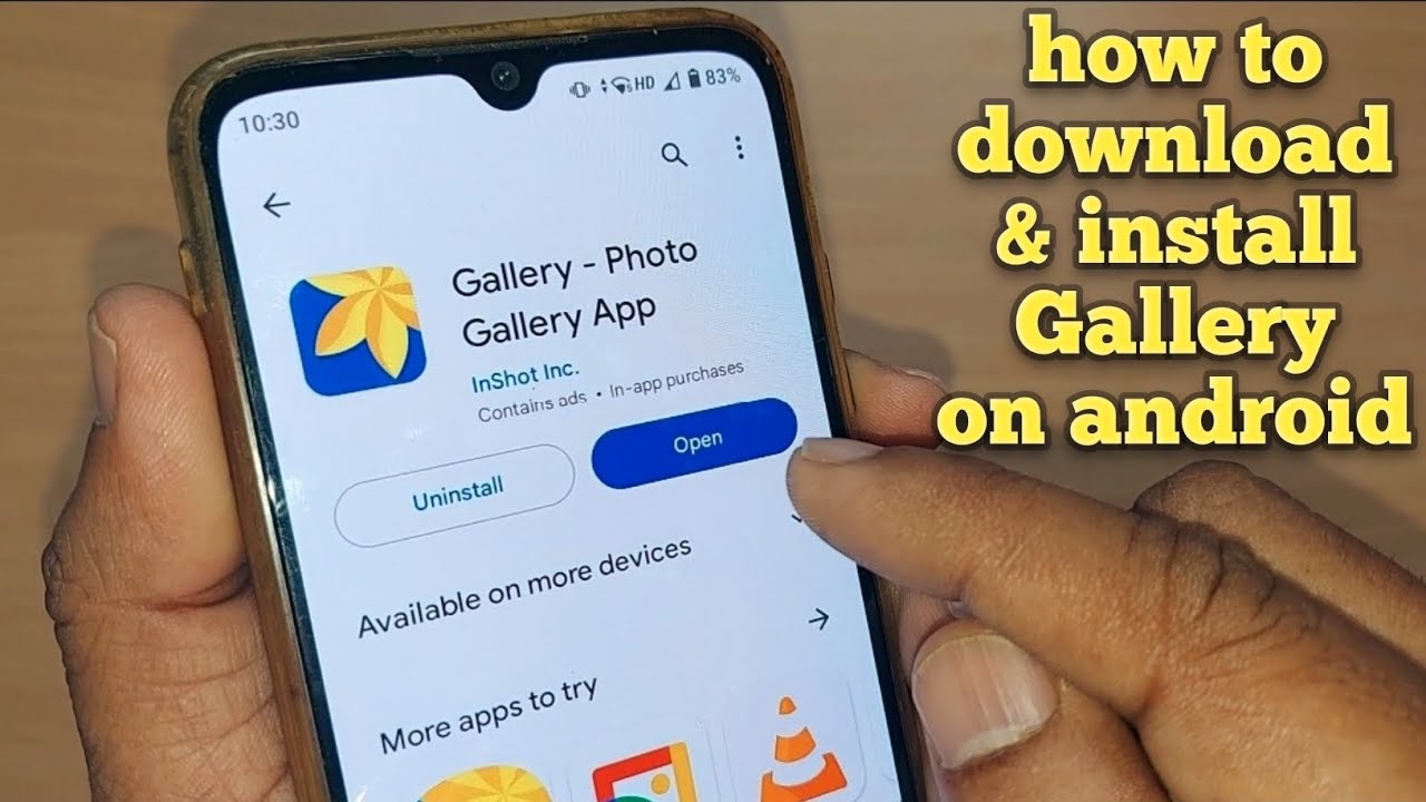 how to download & install gallery on android phone - YouTube