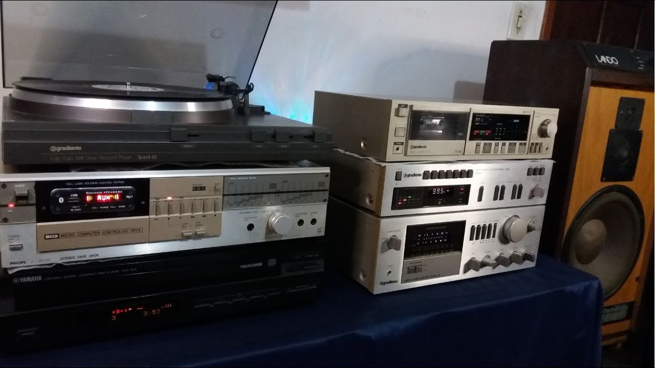 Amplificador Gradiente Model 246 / Tuner M16 / Tape Deck DS40 / CD ...