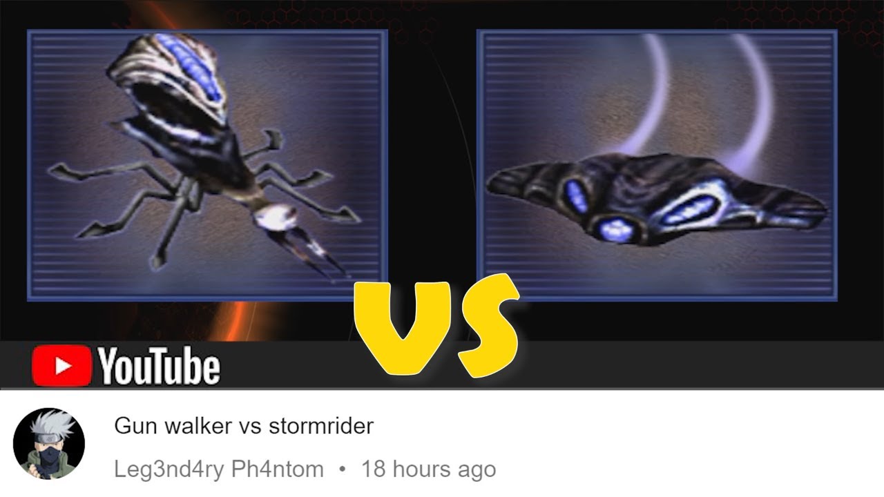 Scrin Gunwalker vs Scrin Stormrider - YouTube
