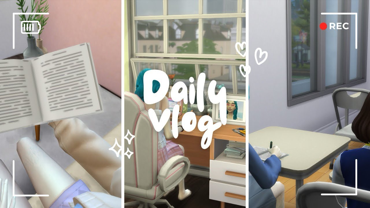 Reading, journaling - The Sims 4 #simsvlog - YouTube