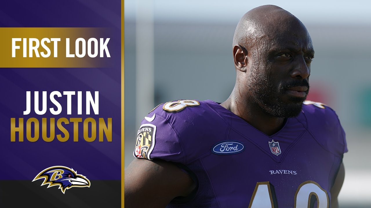 First Look at Justin Houston | Baltimore Ravens - YouTube
