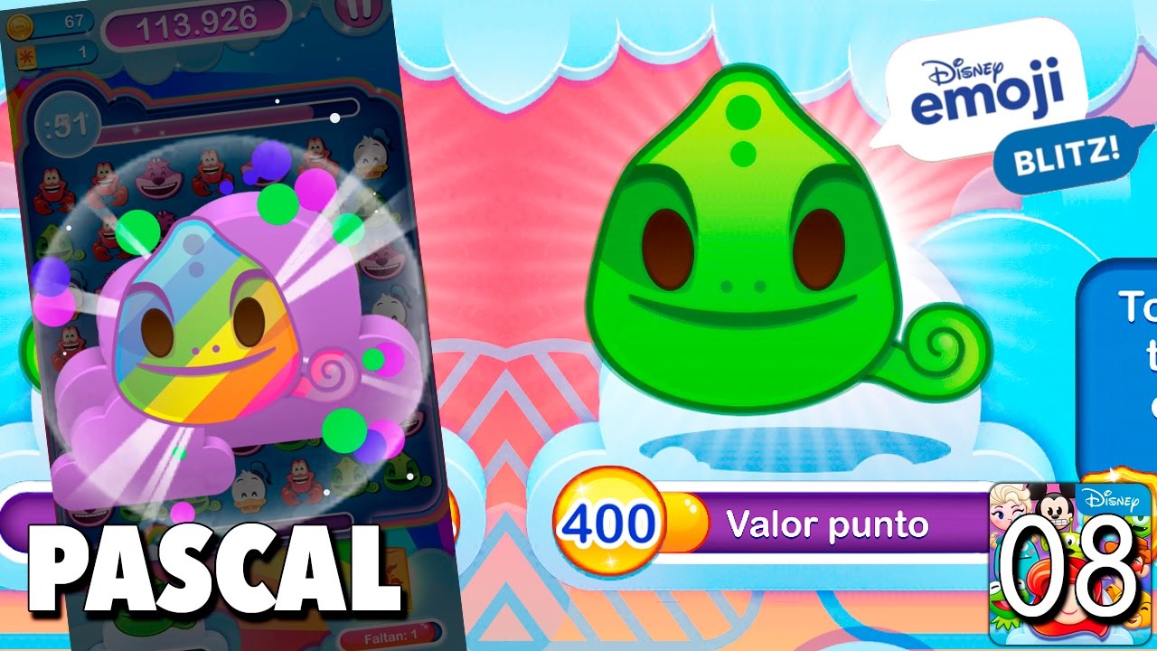 Pascal emoji / Juego Disney Emoji Blitz - Gameplay - YouTube