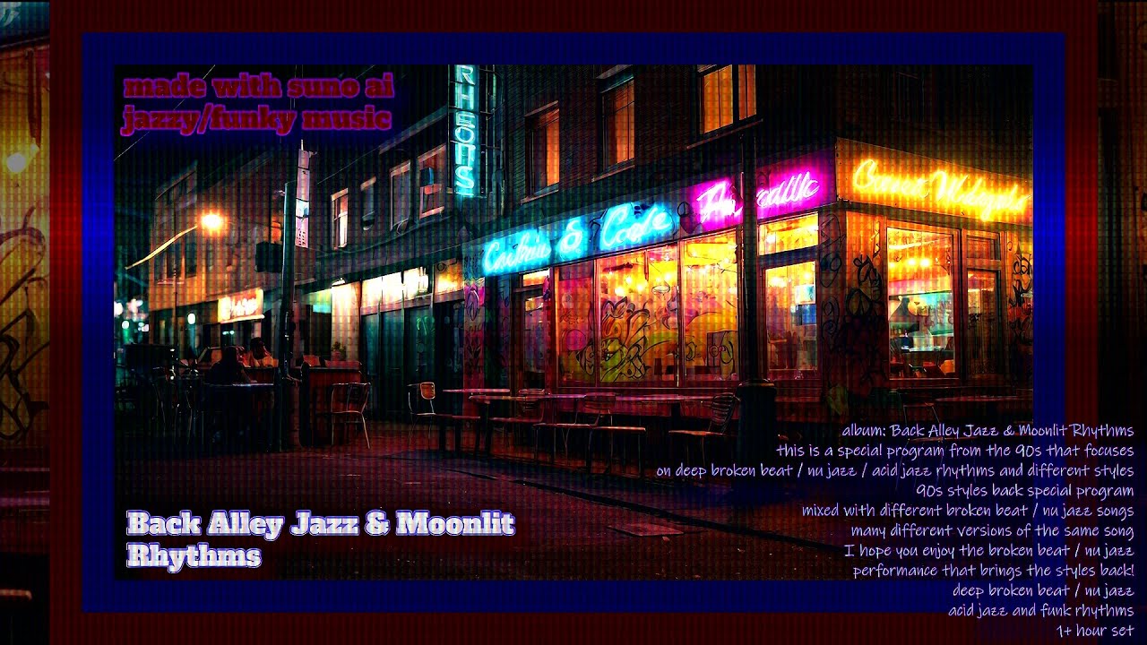Back Alley Jazz & Moonlit Rhythms [Created with Suno Ai] Nu Jazz/Acid ...