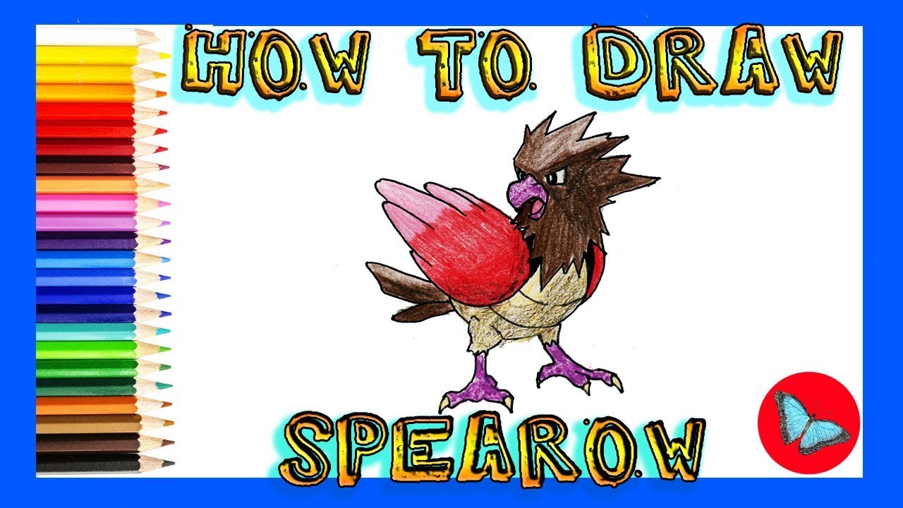 How To Draw Spearow From Pokemon | Coloring and Drawing For Kids - YouTube
