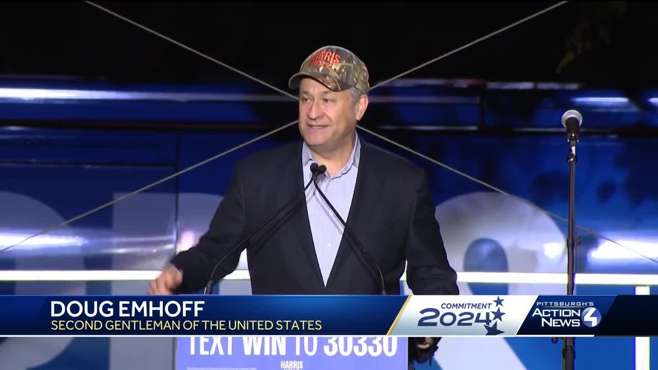 Emhoff rallies for Harris at Pittsburgh concert with Jason Isbell ...