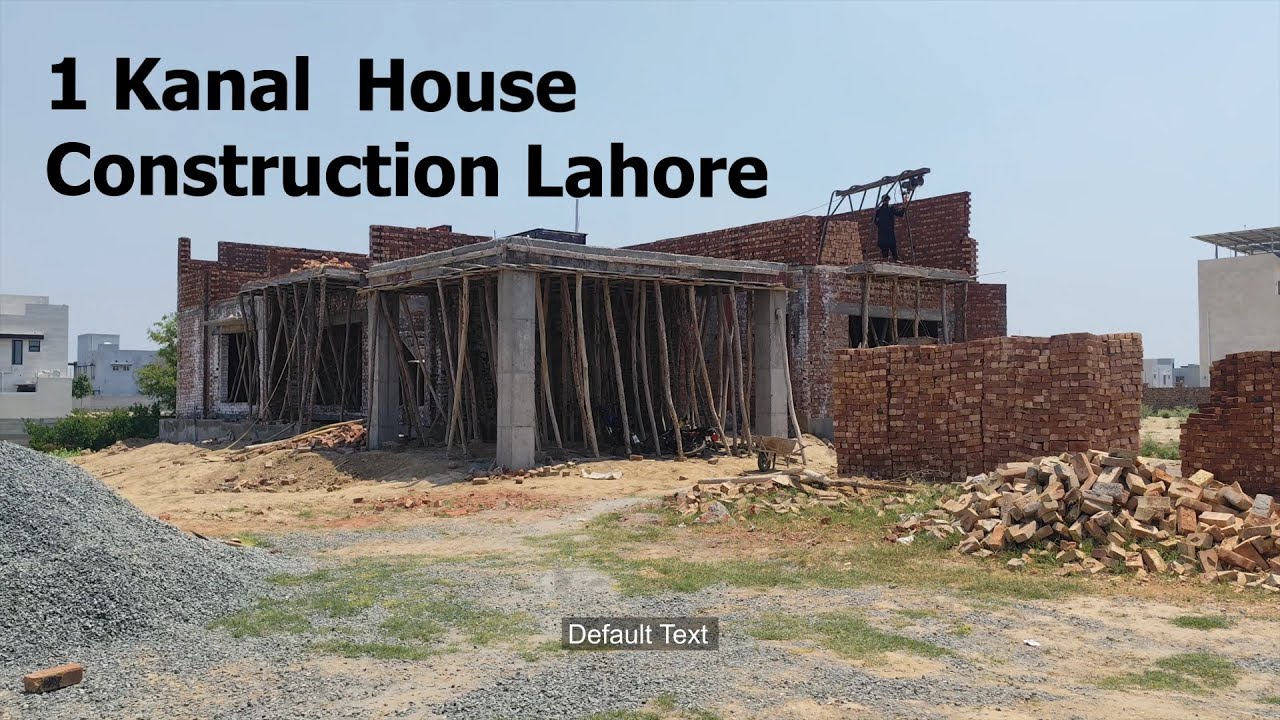 1 Kanal House Gray Structure Construction Lahore - YouTube