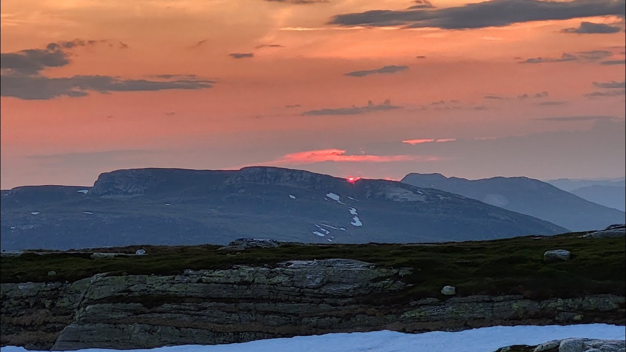 Improved Video. 2 days hike. Midsummer night on 1100m asl (3600ft ...