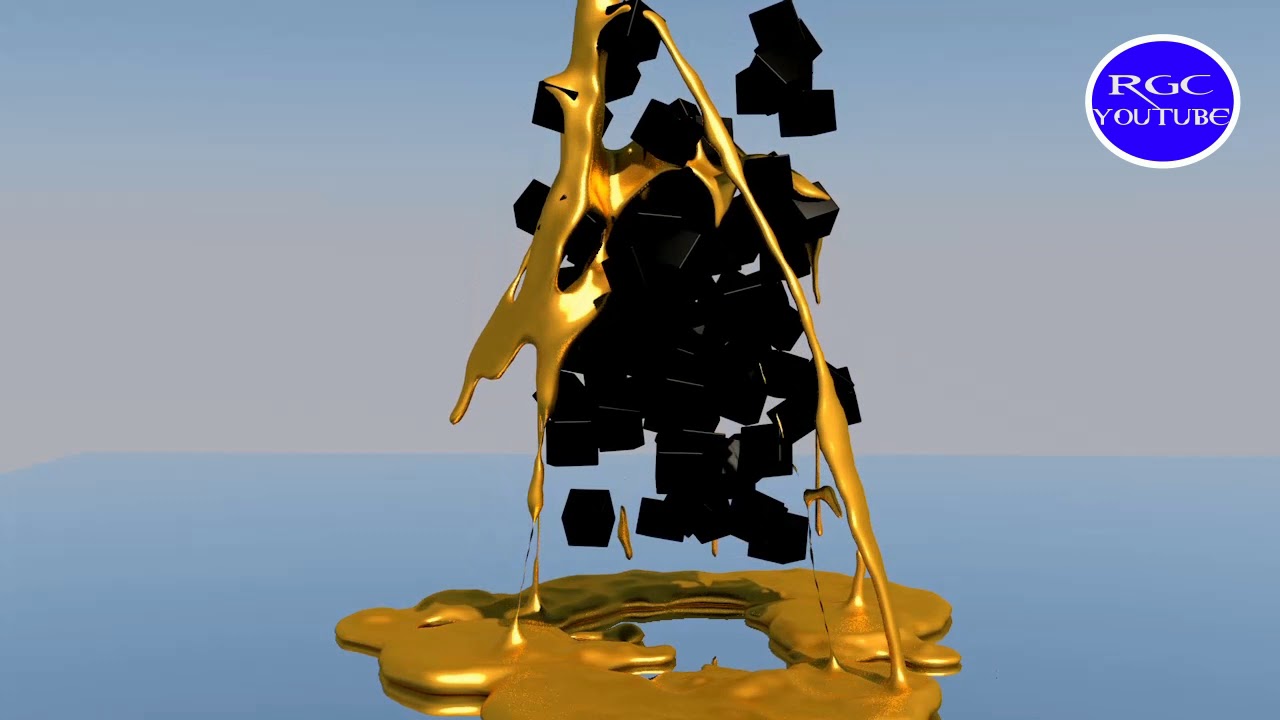 water simulation scene 3d BY Rami Gamal - YouTube