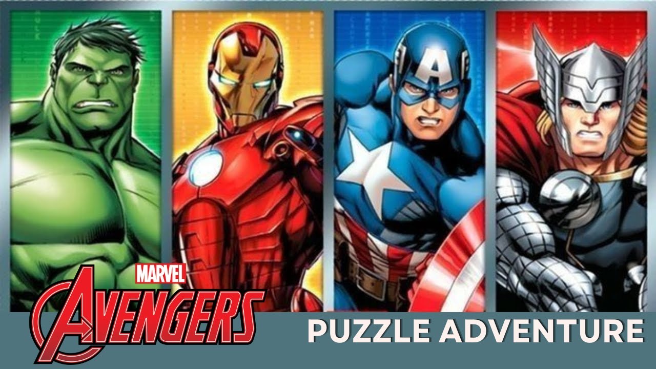 Marvel Avengers Puzzle Adventure with Hulk, Thor, Captain America, and ...