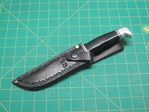 Custom Knife Sheath for Buck 119 Knife - YouTube