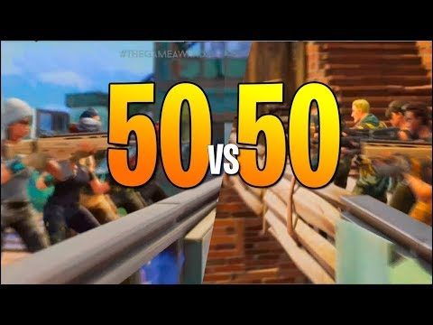 50 vs 50 Highlights | Landing on other side! | Fortnite Battle Royale
