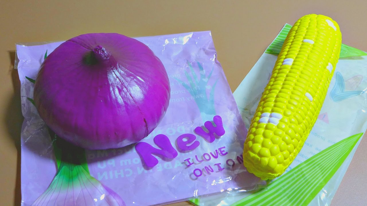 Onion & Corn Squishy - YouTube