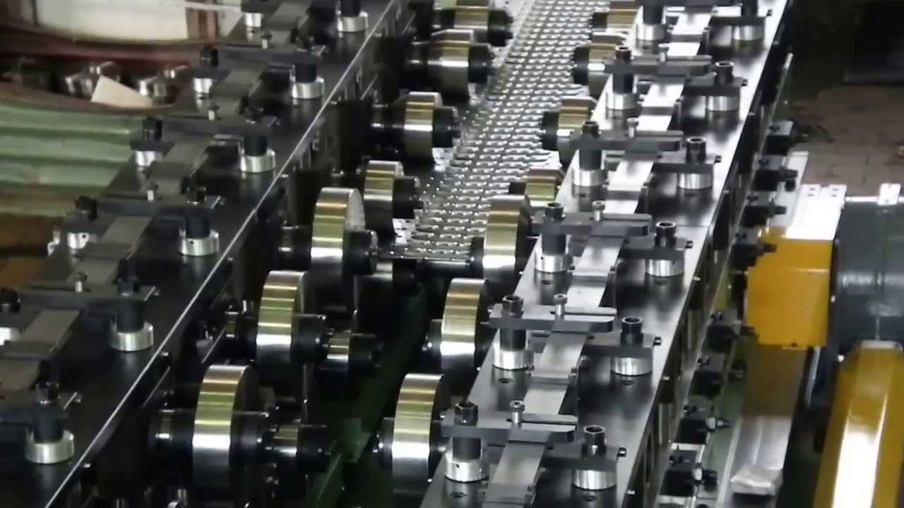 Pre-punching/blanking + roll forming line 3rd - YouTube