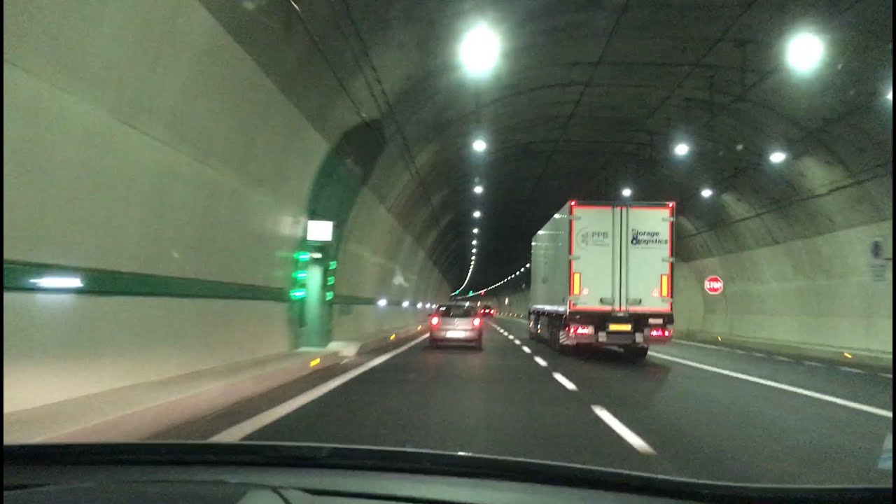 Driving Through The Longest Tunnel In Italy - YouTube