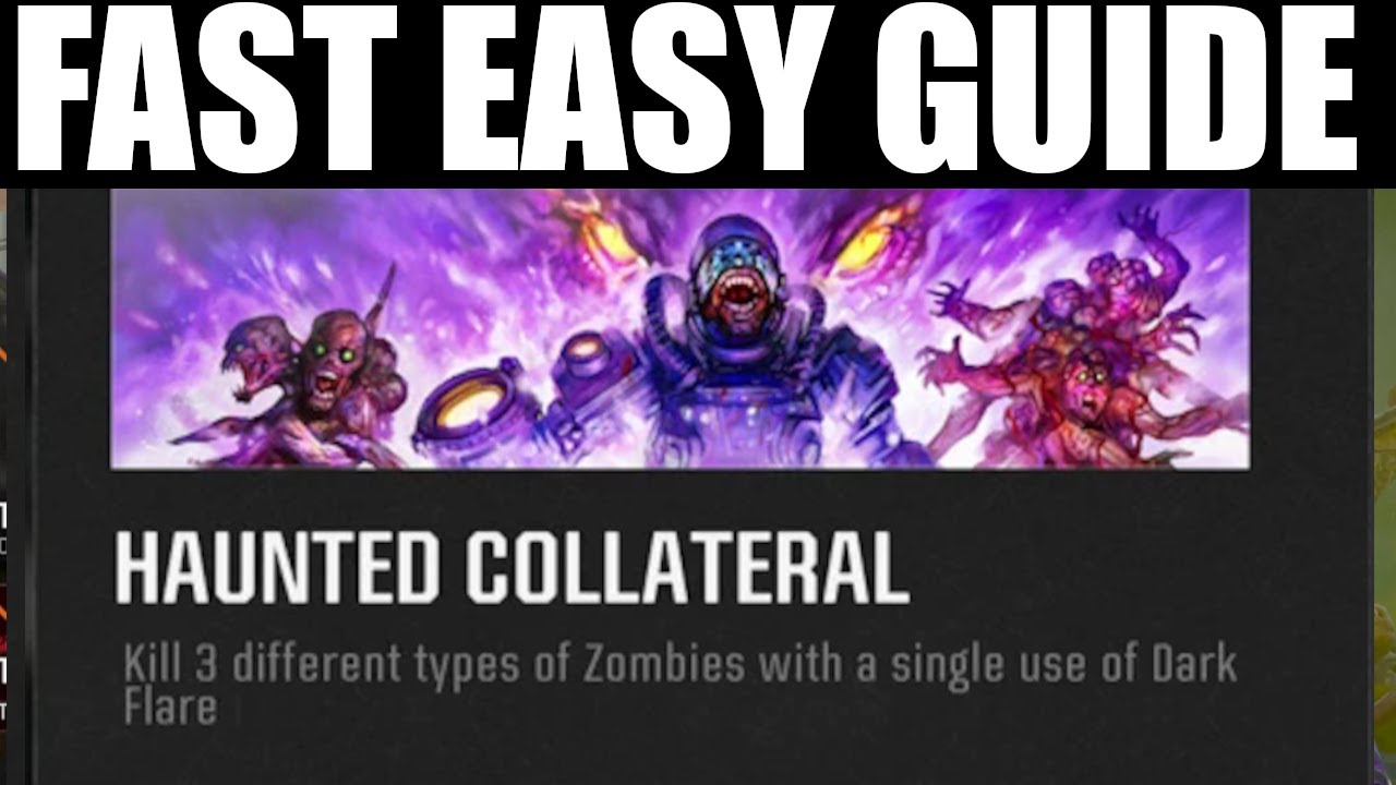 How to "Kill 3 different types of zombies with a single use of dark ...