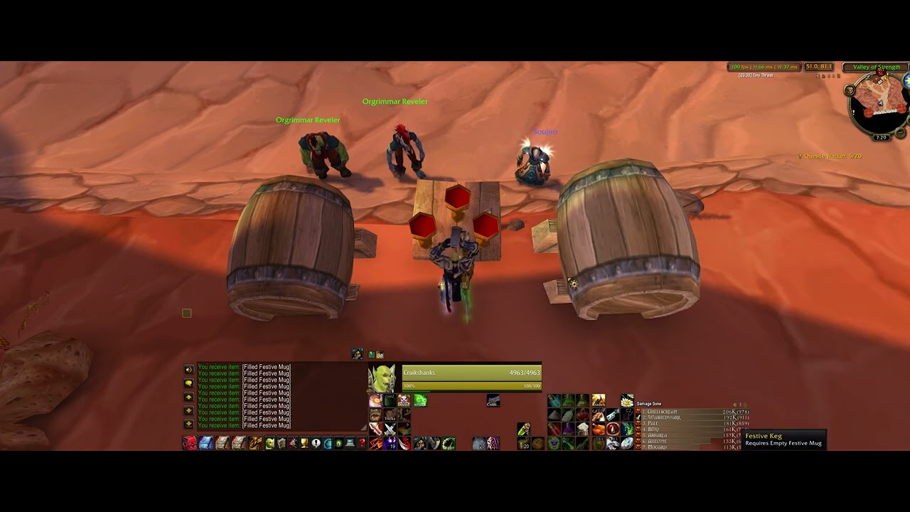 World of Warcraft 2022 12 31 Filled Festive Bug - YouTube