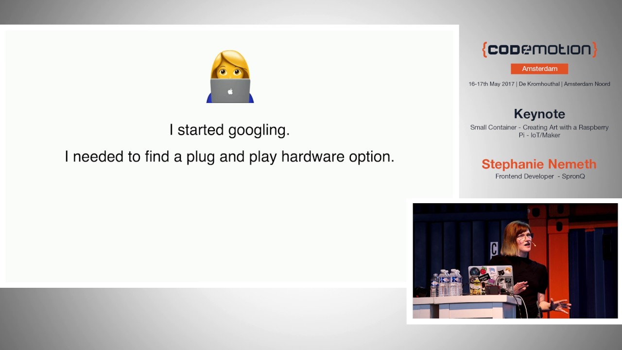 Creating Art with a Raspberry Pi - Stephanie Nemeth - Codemotion Amsterdam 2017 - YouTube
