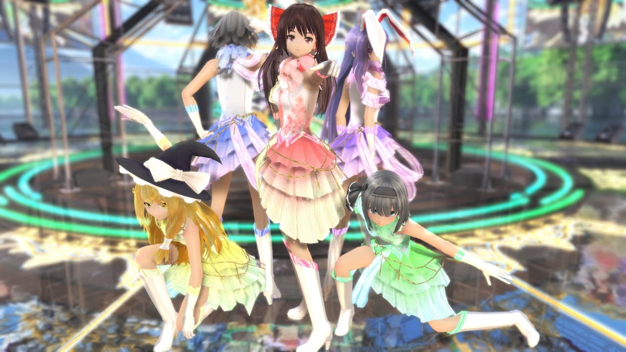 【東方MMD】FREELY TOMORROW【barrage girls】 - YouTube