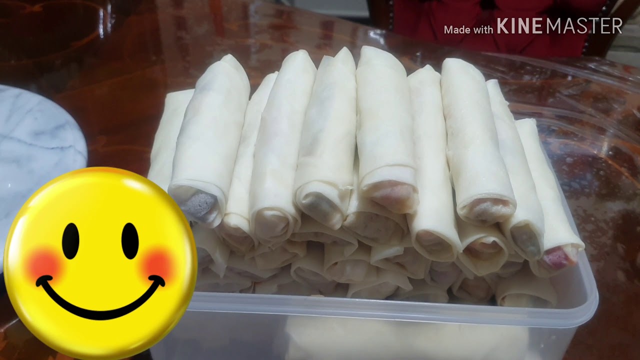HOW TO STORE FROZEN SPRING ROLLS/HOMEMADE SPRING ROLLS - YouTube