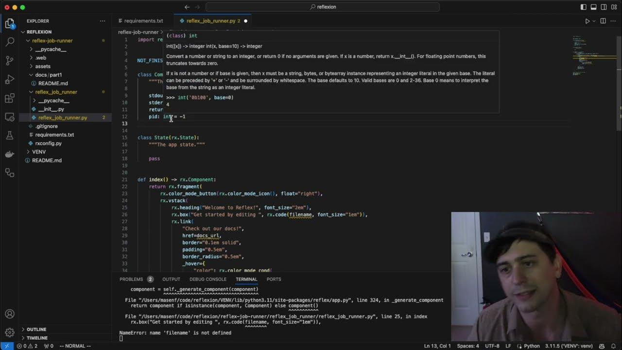 Creating a Job Runner Web App in Python using Reflex framework (Part 1) - YouTube
