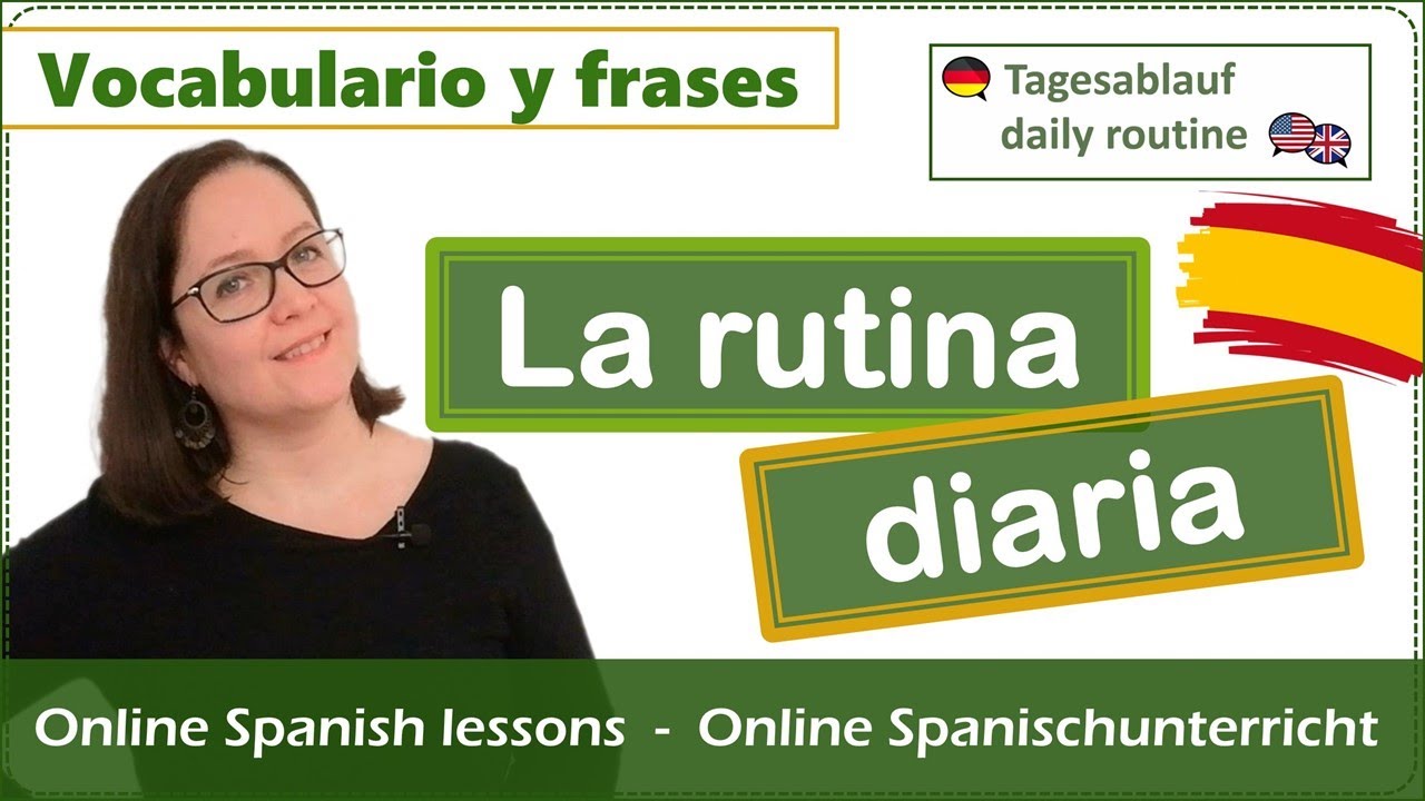 La rutina diaria en español | Vocabulario en español #spanishlessons # ...