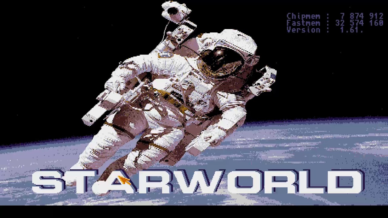 AMIGA Starworld Star World final v1.61 By Hartmut Westphal lha - YouTube