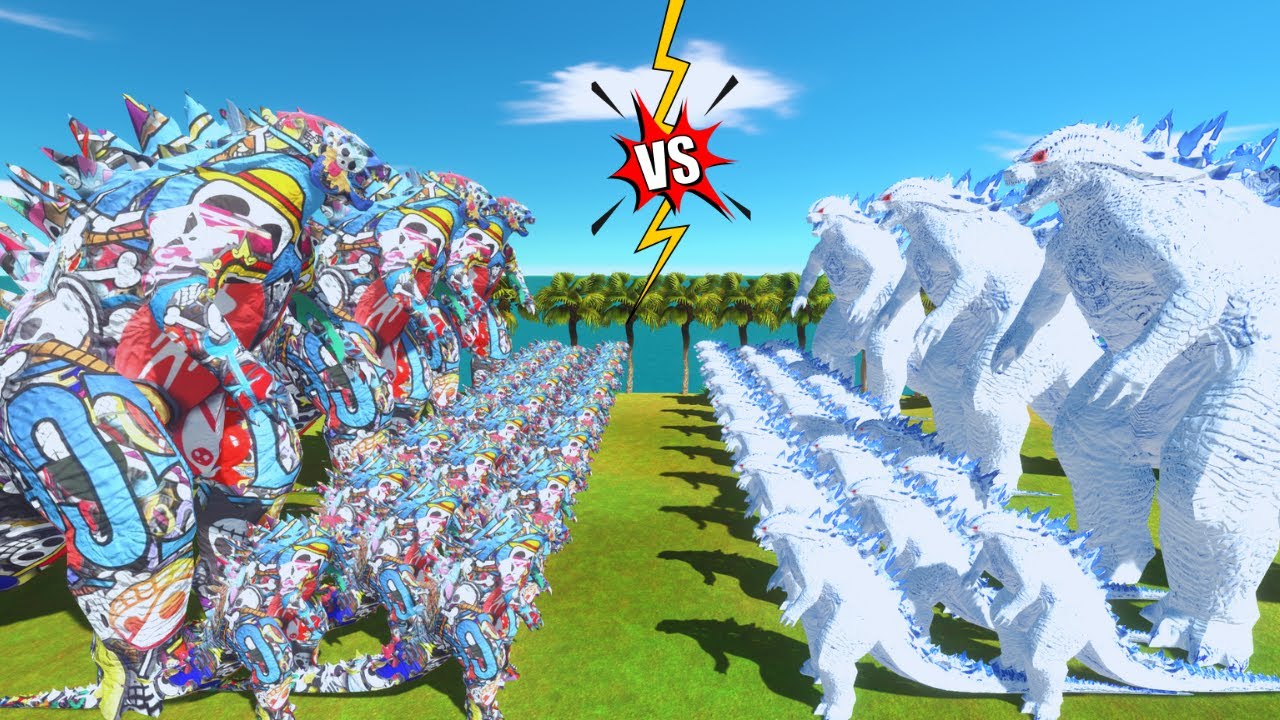 Godzilla Ice SHIMO VS Godzilla One Peace Size Comparison - Animal ...