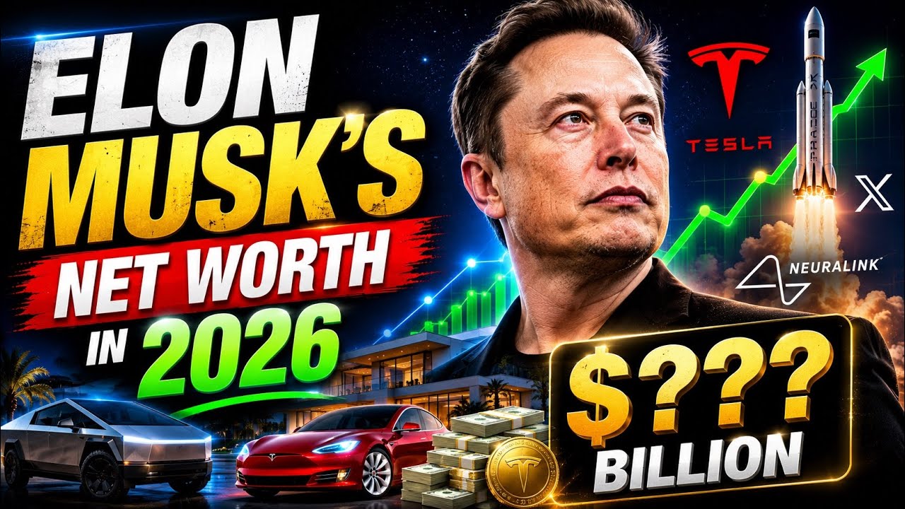 ELON MUSK'S Net Worth in 2026 |How Much Money Does Elon Musk Have ...