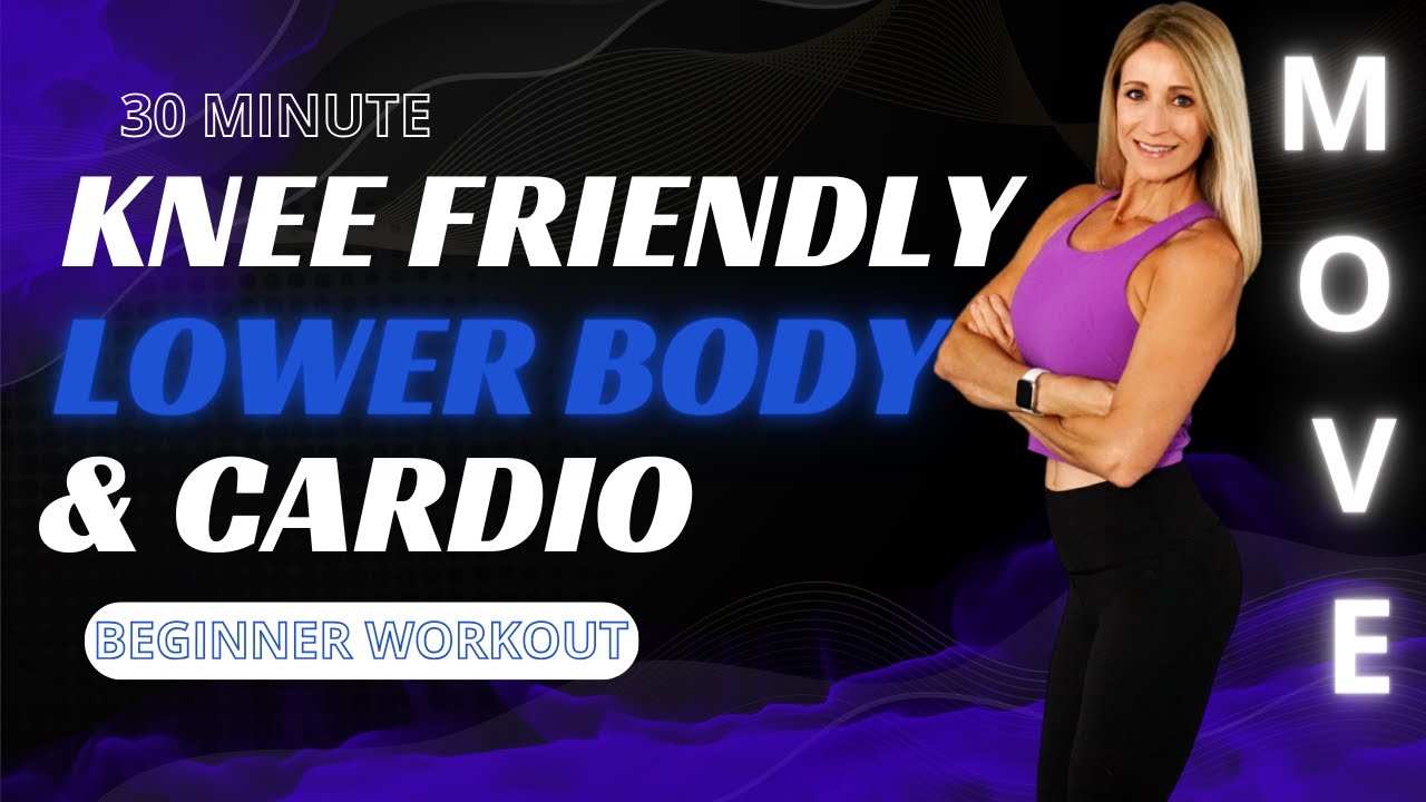 30 Minute Beginner Workout | Knee Friendly Lower Body & Cardio ...
