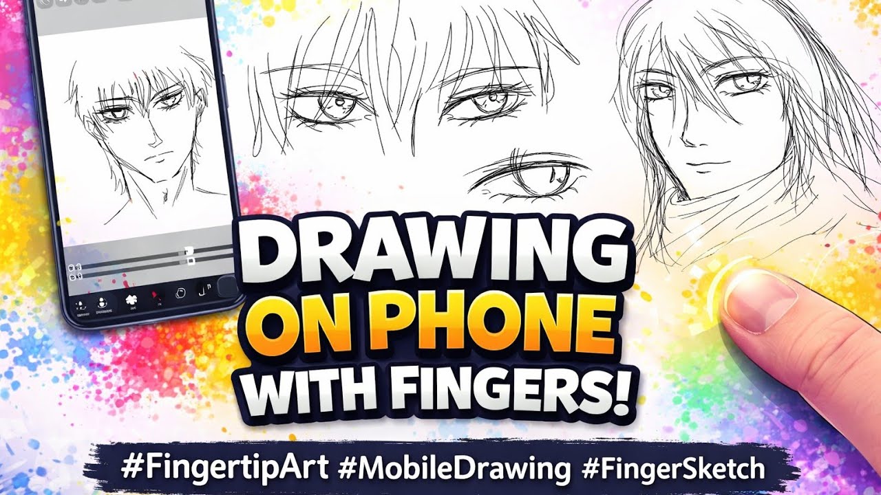 Finger Drawing on Phone Surprisingly Good Result😍 - YouTube