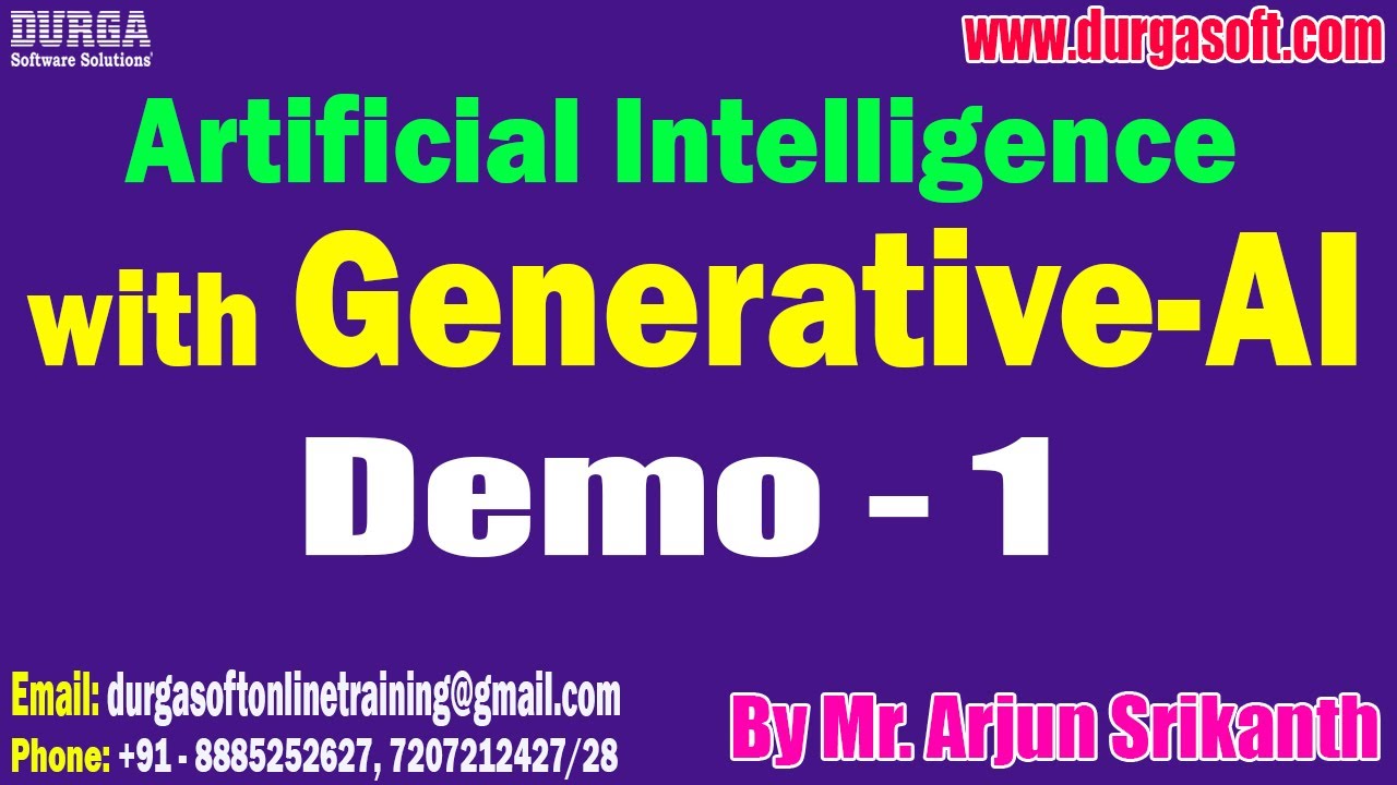 Artificial Intelligence with Generative-AI tutorials || by Arjun ...