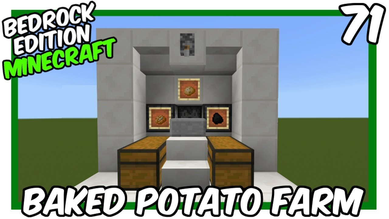 How To Build A Baked Potato Farm [Minecraft Bedrock Edition] - YouTube