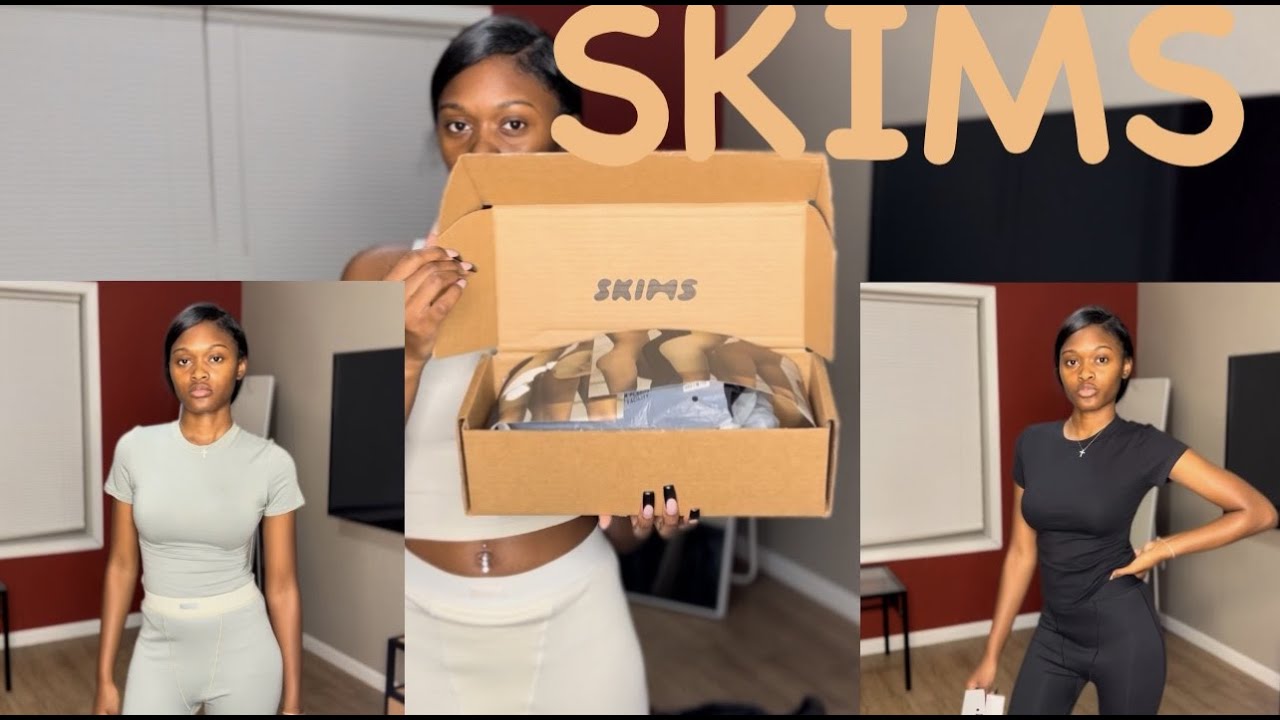 SKIMS TRY ON HAUL| 2021 #SKIMS #YOUTUBER #HAUL - YouTube