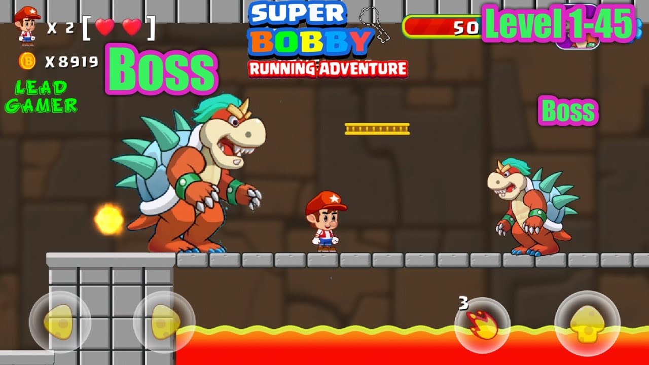Super Bobby Bros Running Adventure Level 1-45 #games #gaming #gameplay ...