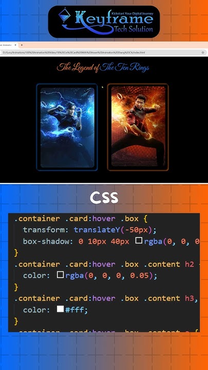 Transform Card Hover Animation | Html and CSS #coding #hovereffects ...