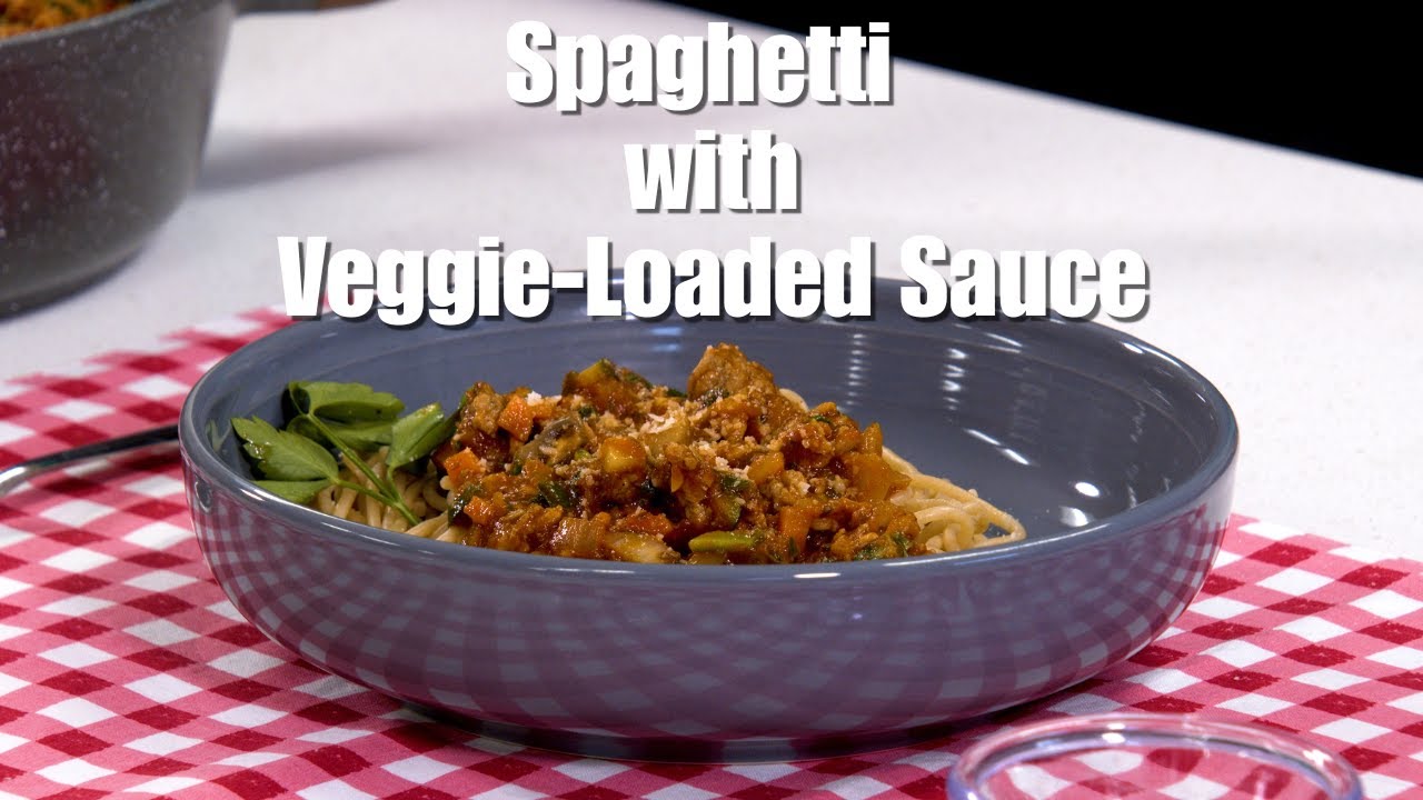 Spaghetti with Veggie-Loaded Sauce - A Shape Your Future Recipe - YouTube