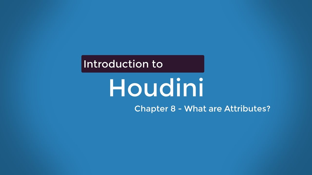 Introduction to Houdini - Chapter 8 - Attributes - YouTube