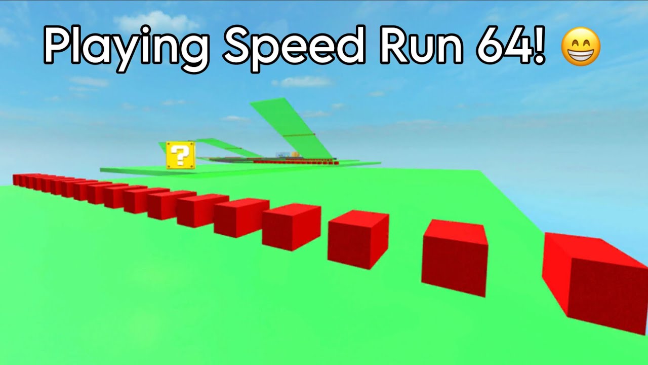 Playing Speed Run 64! 😁 (Roblox) - YouTube