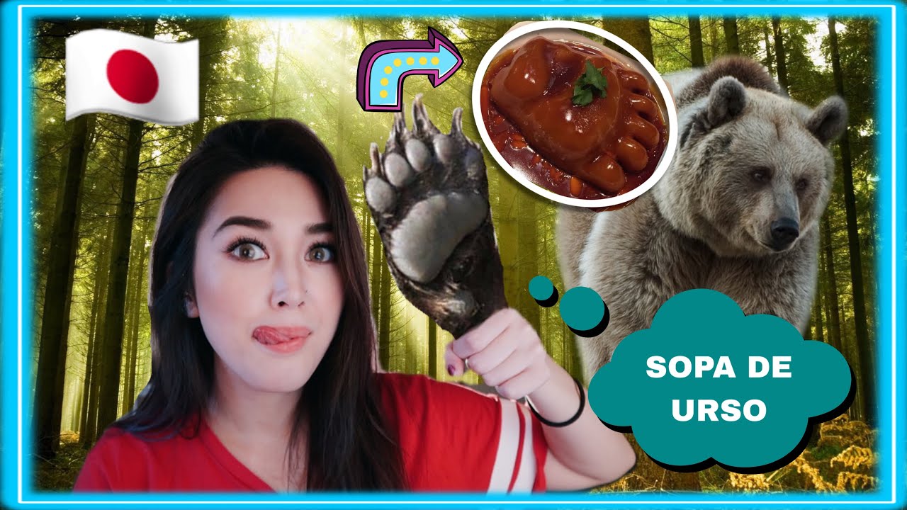 no JAPÃO a gente come PATA DE URSO | Déborah Hudz - YouTube