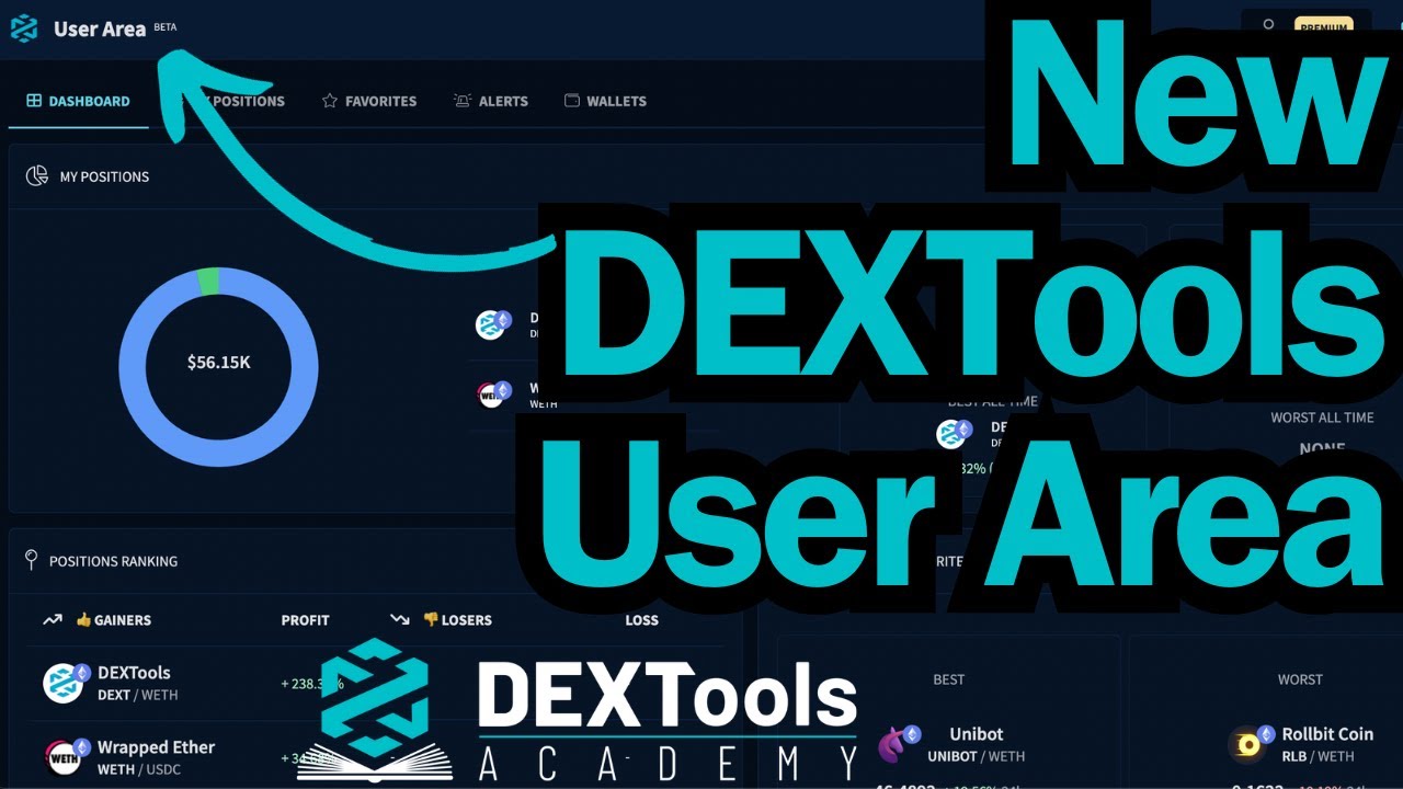 Manage Your Crypto Portfolio: DEXTools User Area - YouTube