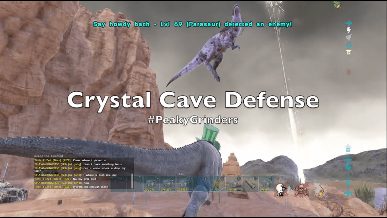 Crystal Cave Defense | Small tribes Ark PvP - YouTube