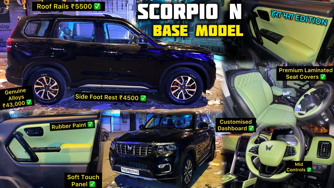 Scorpio N Z2 Base to Top Modification Scorpio N Base Model Modified ...