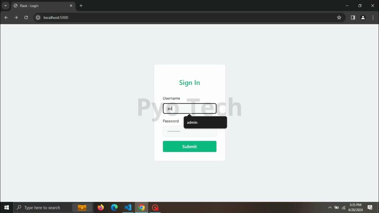 Simple Flask Login - YouTube