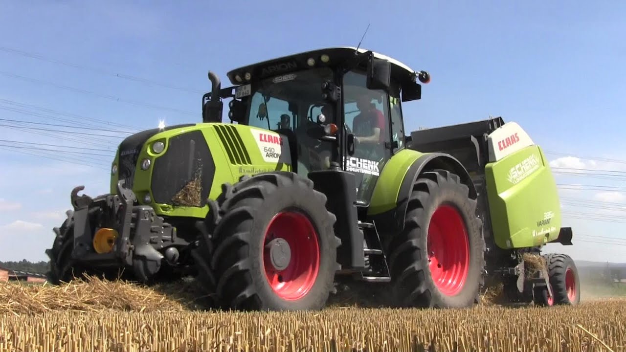 Claas Arion 640 mit Claas 385 Variant [HD] - YouTube