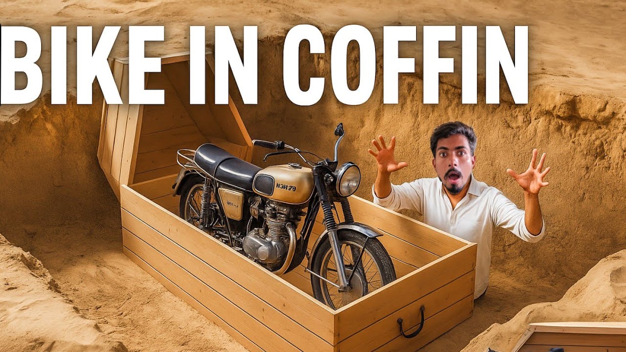 Undergrounding The Bike in Coffin ⚰️ For 1 Year | बाइक को ताबूत में ...