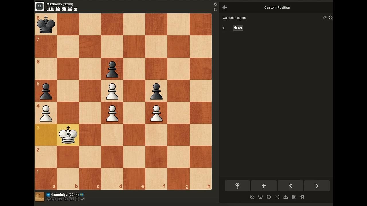 Chess end game #7 | King + Pawn vs. King + Pawn | triangulation | waiting moves | key squares ...