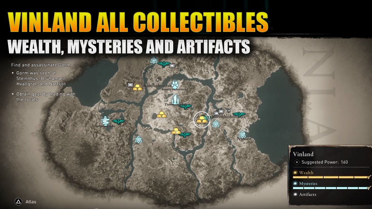 Vinland All Collectibles - Assassin's Creed Valhalla (Wealth, Mysteries ...