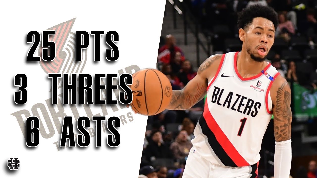 Anfernee Simons 25 pts 3 threes 6 asts vs Clippers 24/25 season - YouTube