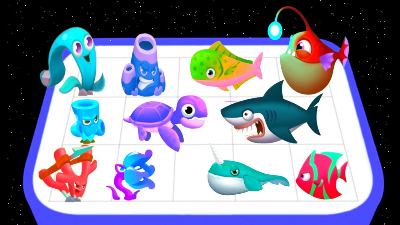 Merge Master Monster Battle - Sea Monster Vs Fish Evolution, New Merge ...
